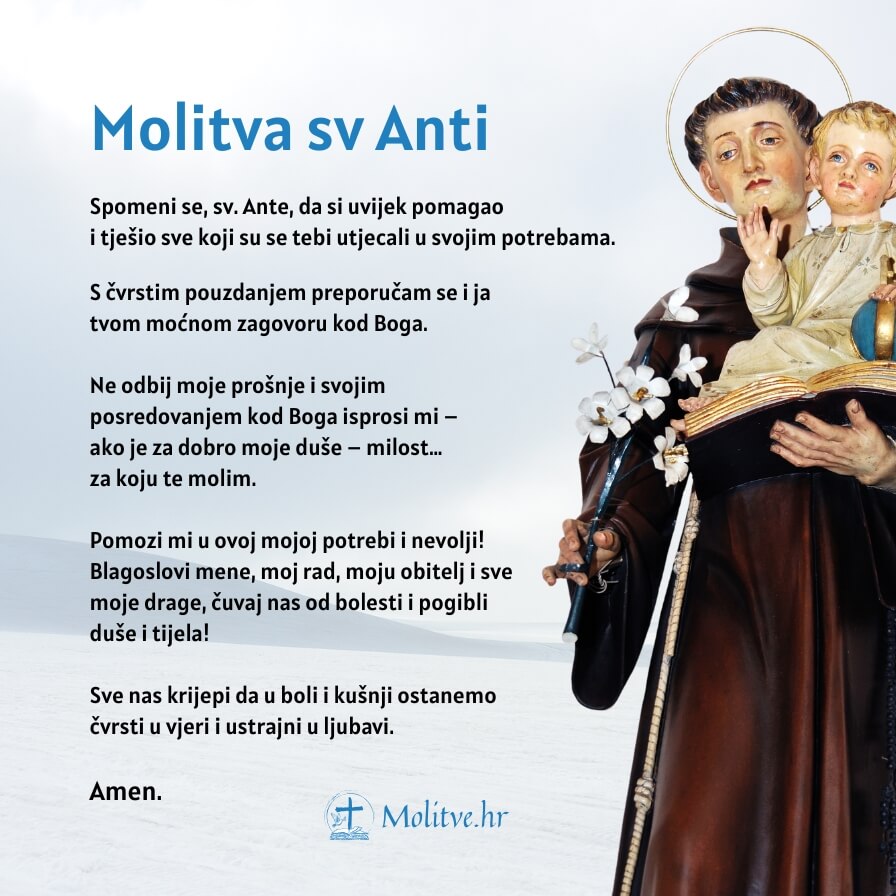 Molitva sv Anti (Antunu) u Svakoj Potrebi - Moćna i Svakodnevna