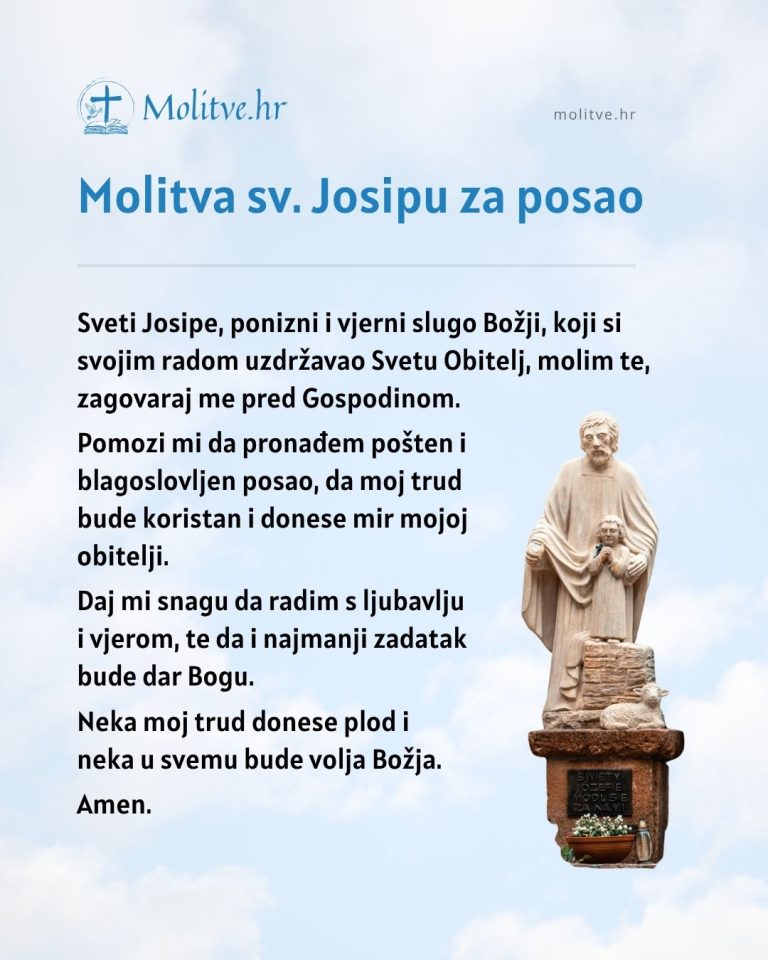 Molitva sv. Josipu za Posao - Pomoć u Pronalaženju Rada